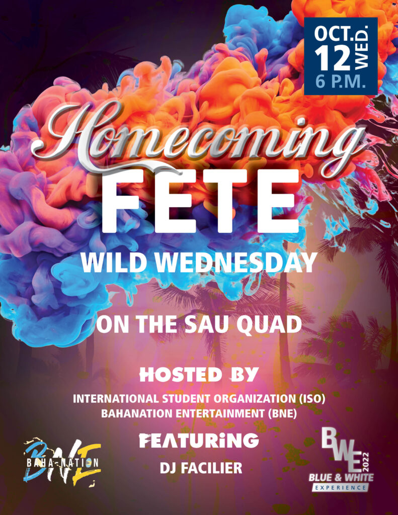 BWE 2022-Wild Wednesday flyer - Saint Augustine's University